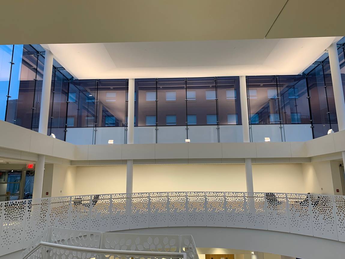 UCONN Edward V. Gant Science Complex Light Court | W&W Glass, LLC